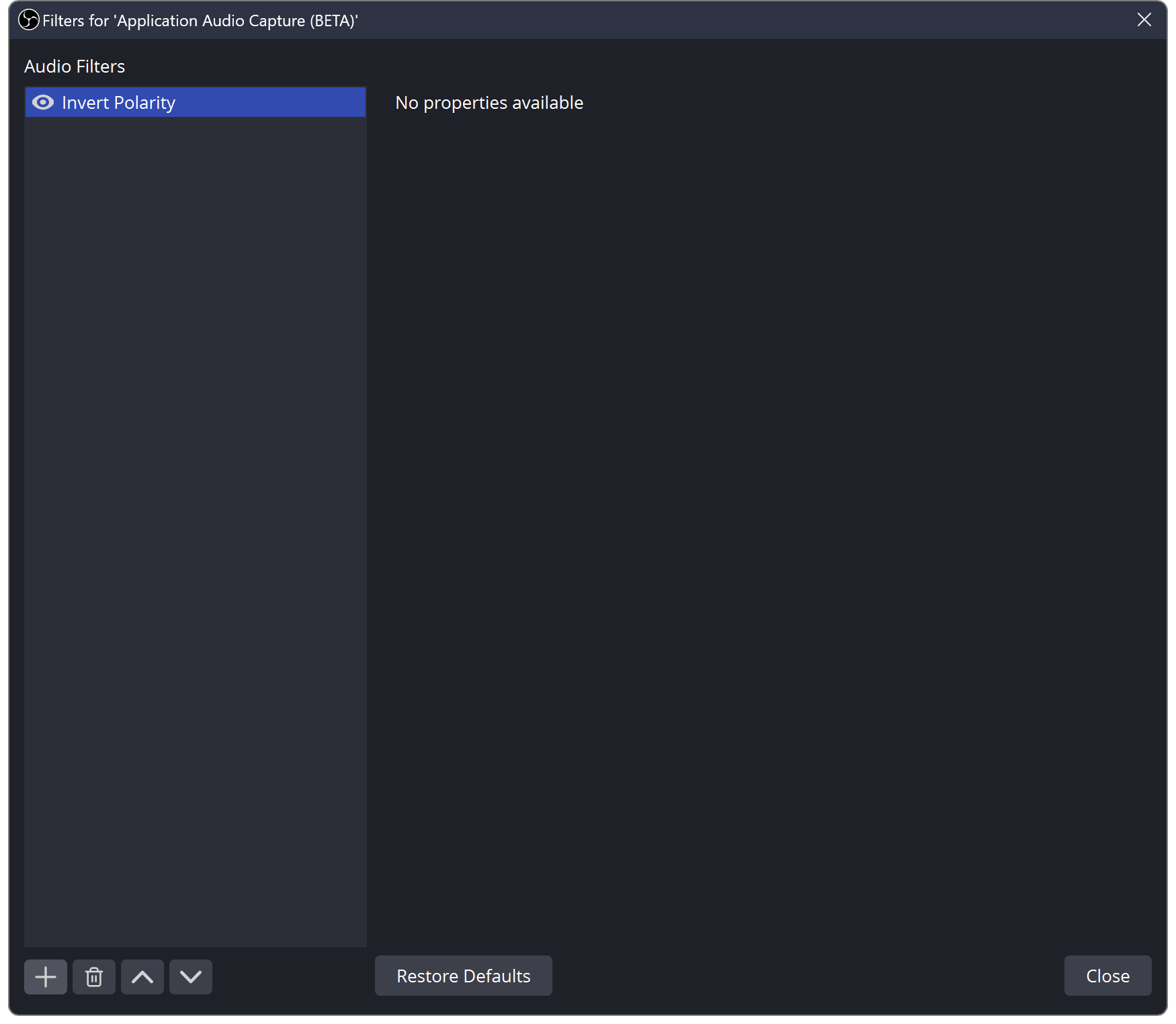 Invert Polarity Filter | OBS