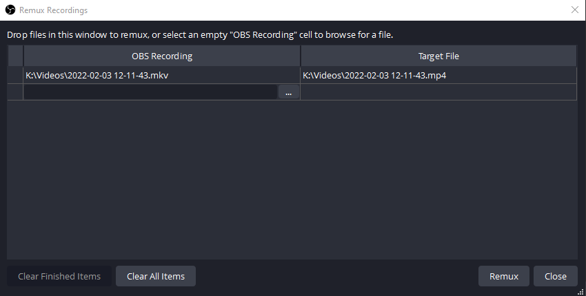 Standard Recording Output Guide | OBS
